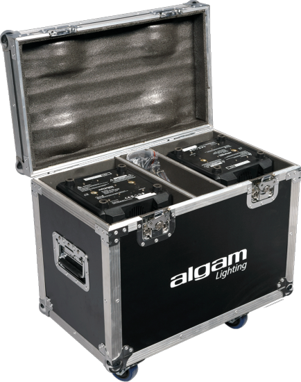 ALGAM LIGHTING LAL MS100-FLIGHT-DUO - Pack 2 x MS100 en flight case